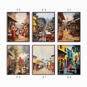 Nigeria Travel Poster Set, Nigerian Travel Prints, African Art, African ...