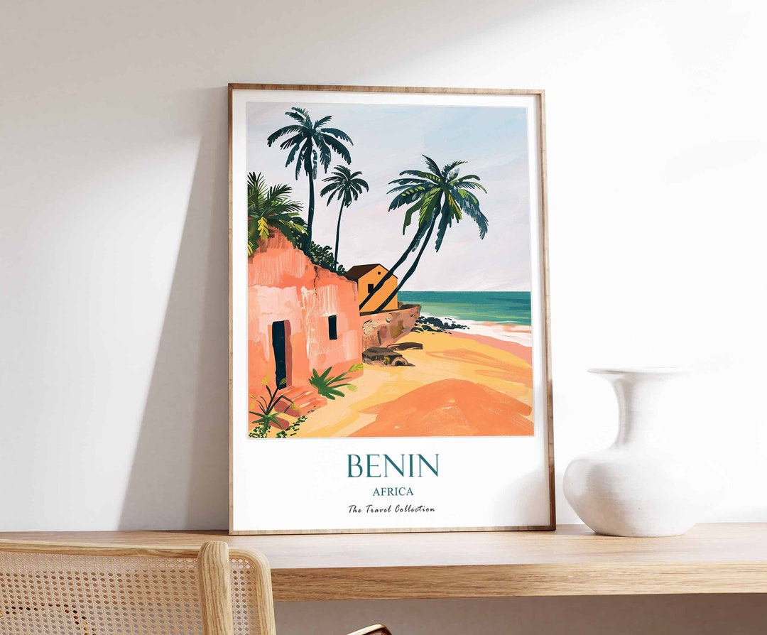 Benin Poster, West Africa Poster, Travel Poster, Beach Poster, Culture ...