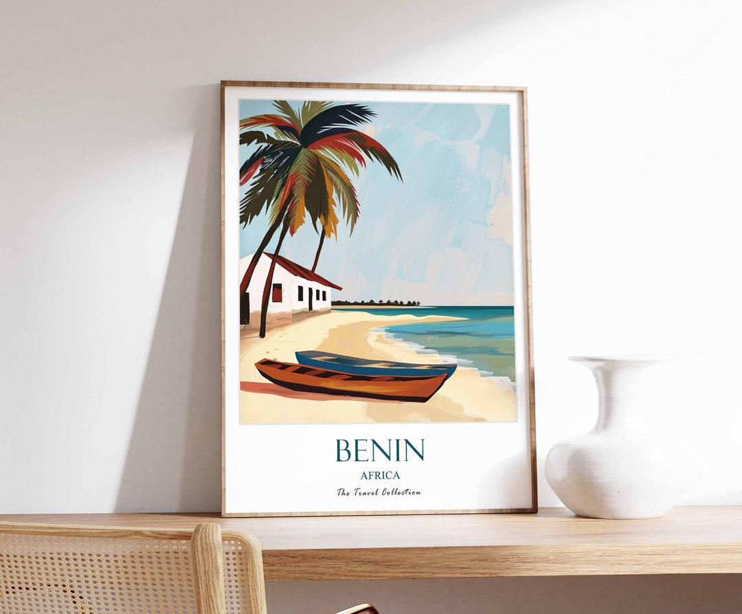 Benin Poster, West Africa Poster, Travel Poster, Beach Poster, Culture ...