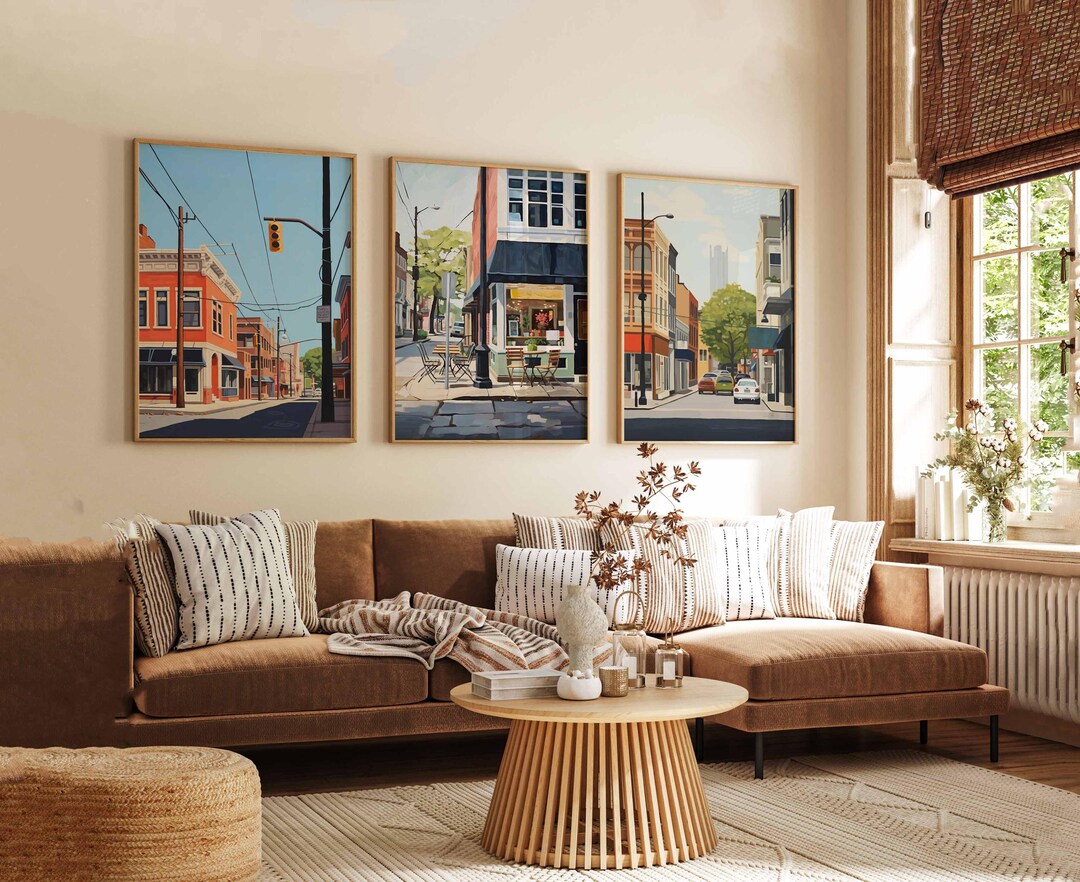Set of 3 Dayton Ohio Posters, Vintage Travel Prints, USA City Wall Art ...