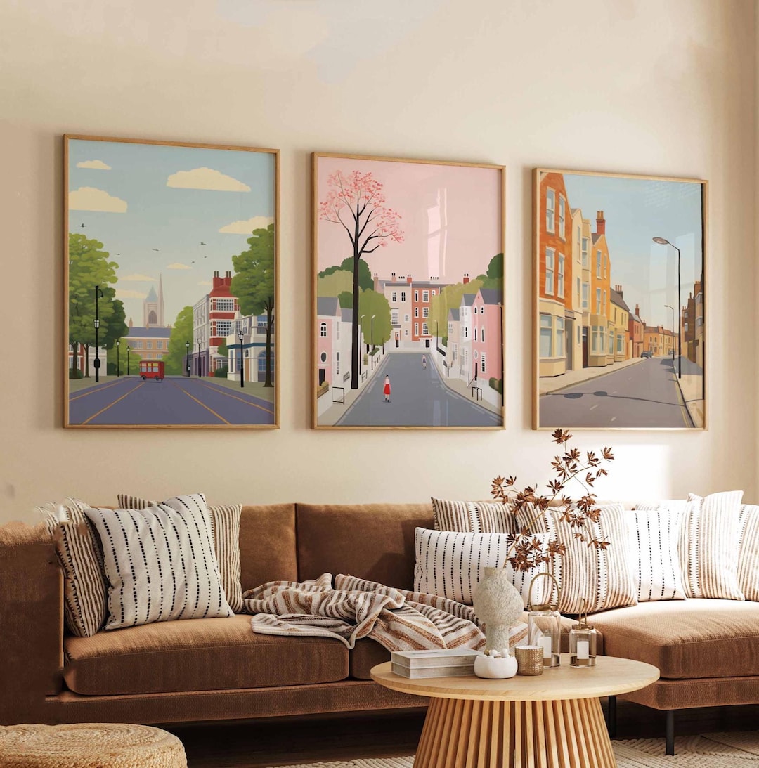 Set of 3 Enfield Posters, England Travel Prints, UK Town Poster Set ...