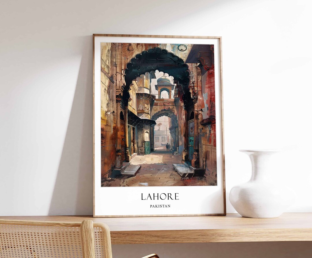Lahore Poster, Pakistan Poster, Punjab Poster, Islamic Poster, Asian ...