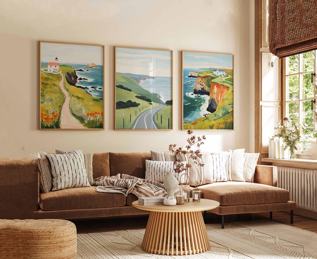 Set of 3 Point Reyes California Posters, Vintage Travel Prints, USA ...