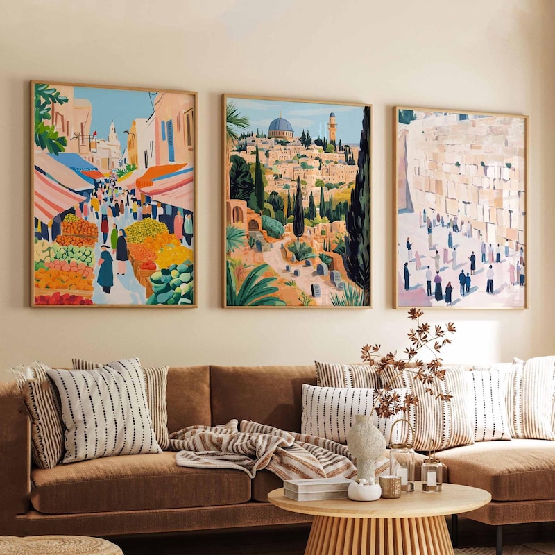 Israel on a Map of the World - Etsy