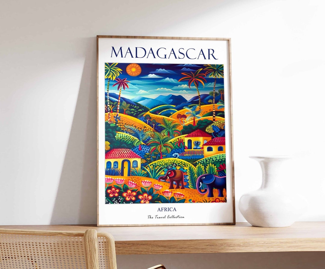 Madagascar Poster, Wildlife Poster, History Poster, Madagascar Travel ...