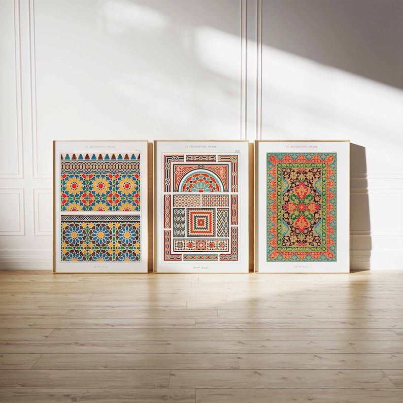 Arabic Pattern Prints Islamic Decor Middle Eastern Poster - Etsy