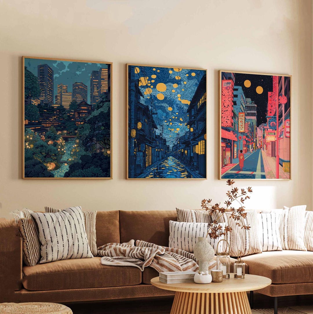 Set of 3 Osaka Posters, Japan Travel Prints, Osaka Wall Art, Osaka ...