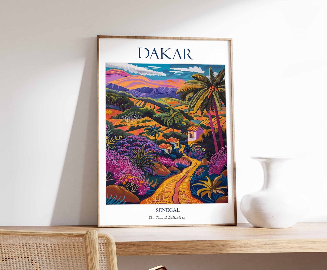 Dakar Poster, Dakar Poster, Senegal Poster, Senegal Poster, Dakar ...