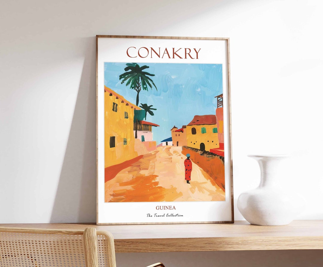 Conakry Poster, Guinea Poster, West Africa Poster, African Poster ...
