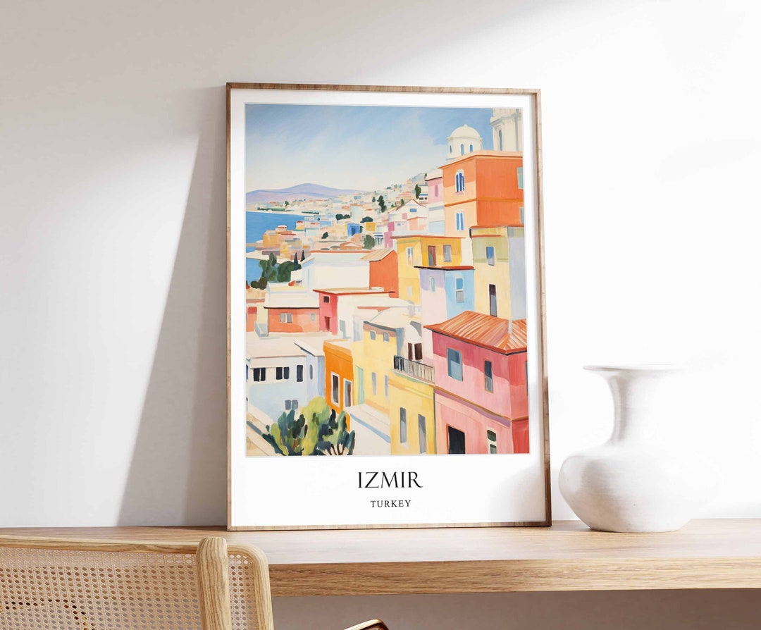 Izmir Poster, Turkey Poster, Mediterranean Poster, Ancient Poster ...