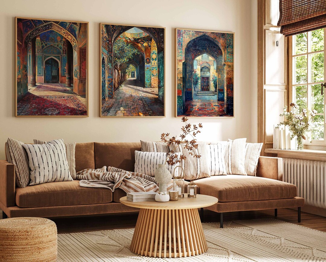 Set of 3 Tehran Posters, Iranian Travel Prints, Iranian Art, Islamic ...