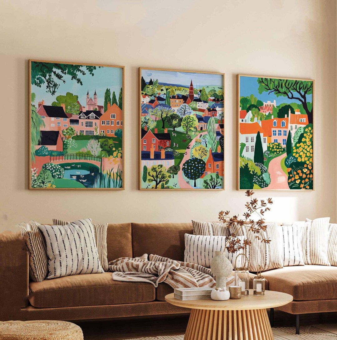 Set of 3 Solihull Posters, England Travel Prints, Solihull Wall Art Set ...