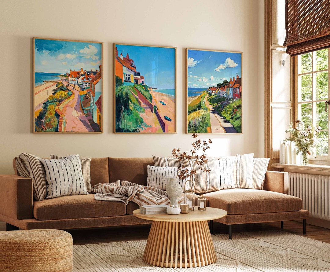 Set of 3 Hunstanton Posters, Hunstanton Travel Prints, Hunstanton Art ...