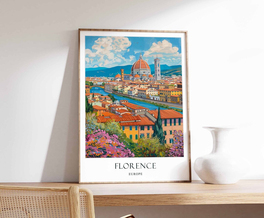 Florence Poster, Renaissance Art Decor, Florence Wall Art, Historic ...