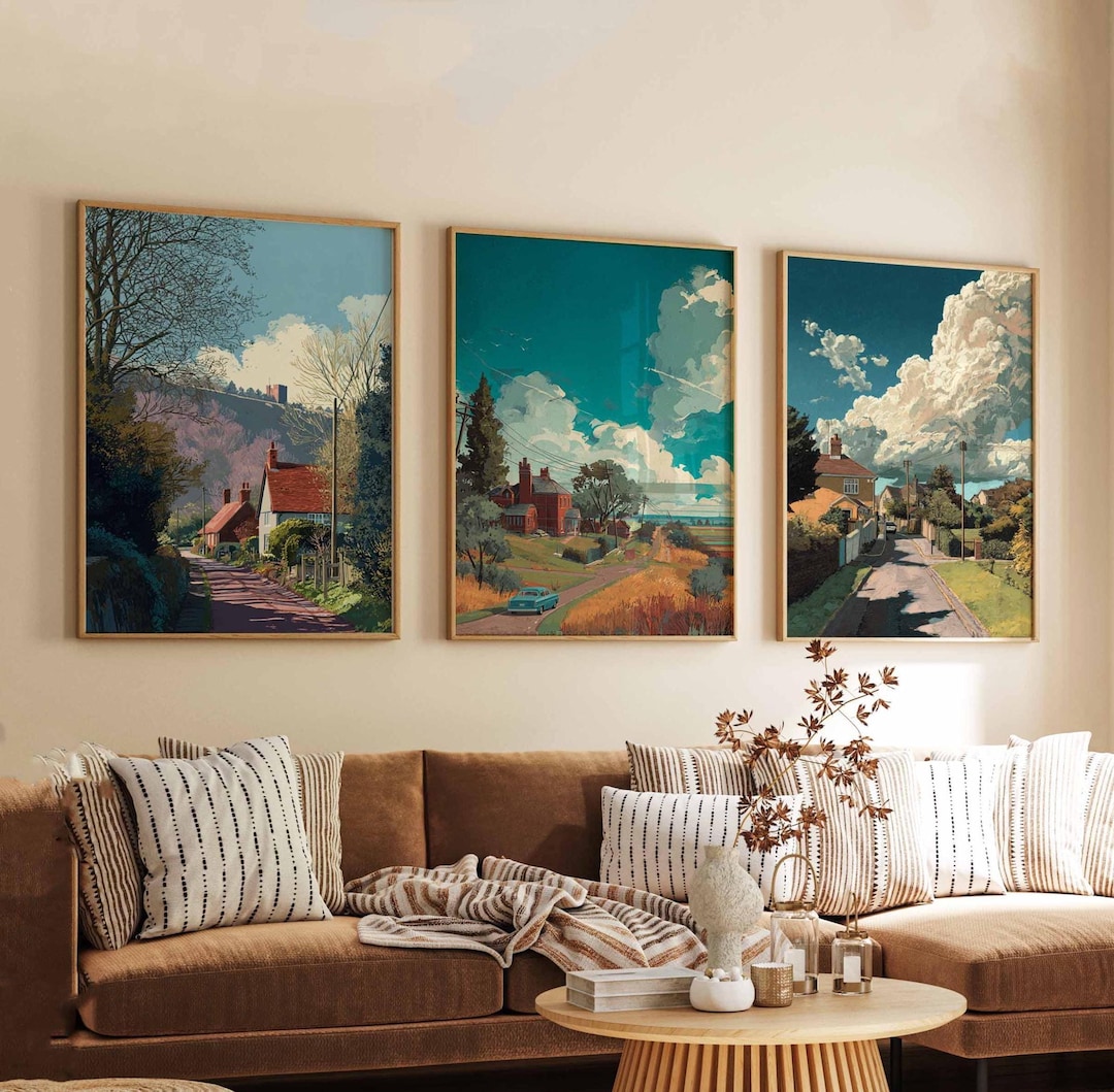Set of 3 Kent Posters, England Travel Prints, Kent Wall Art Set ...