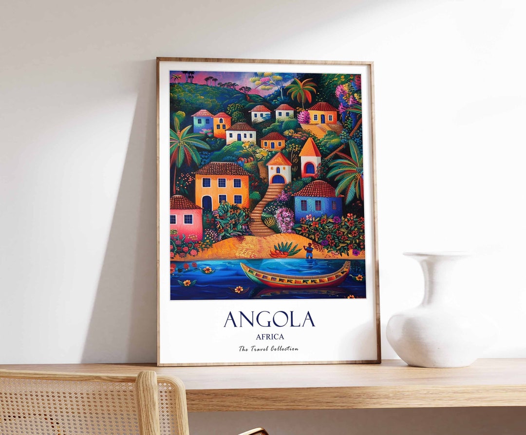 Angola Poster, Africa Poster, African Poster, Nature Poster, Wildlife ...
