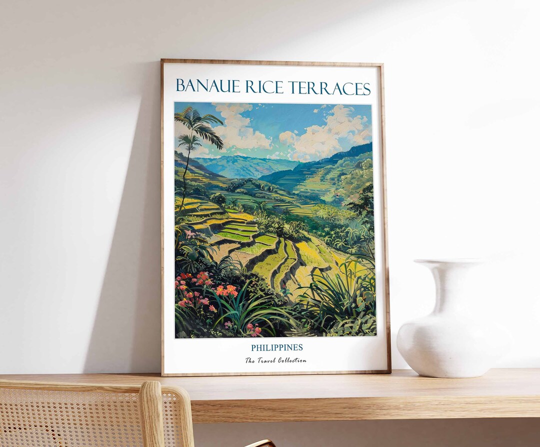 Banaue Rice Terraces Poster, Philippines Poster, Philippines Print ...