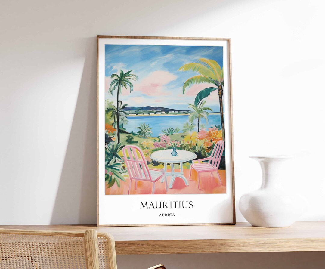 Mauritius Poster, Indian Ocean Poster, Island Poster, Paradise Poster ...