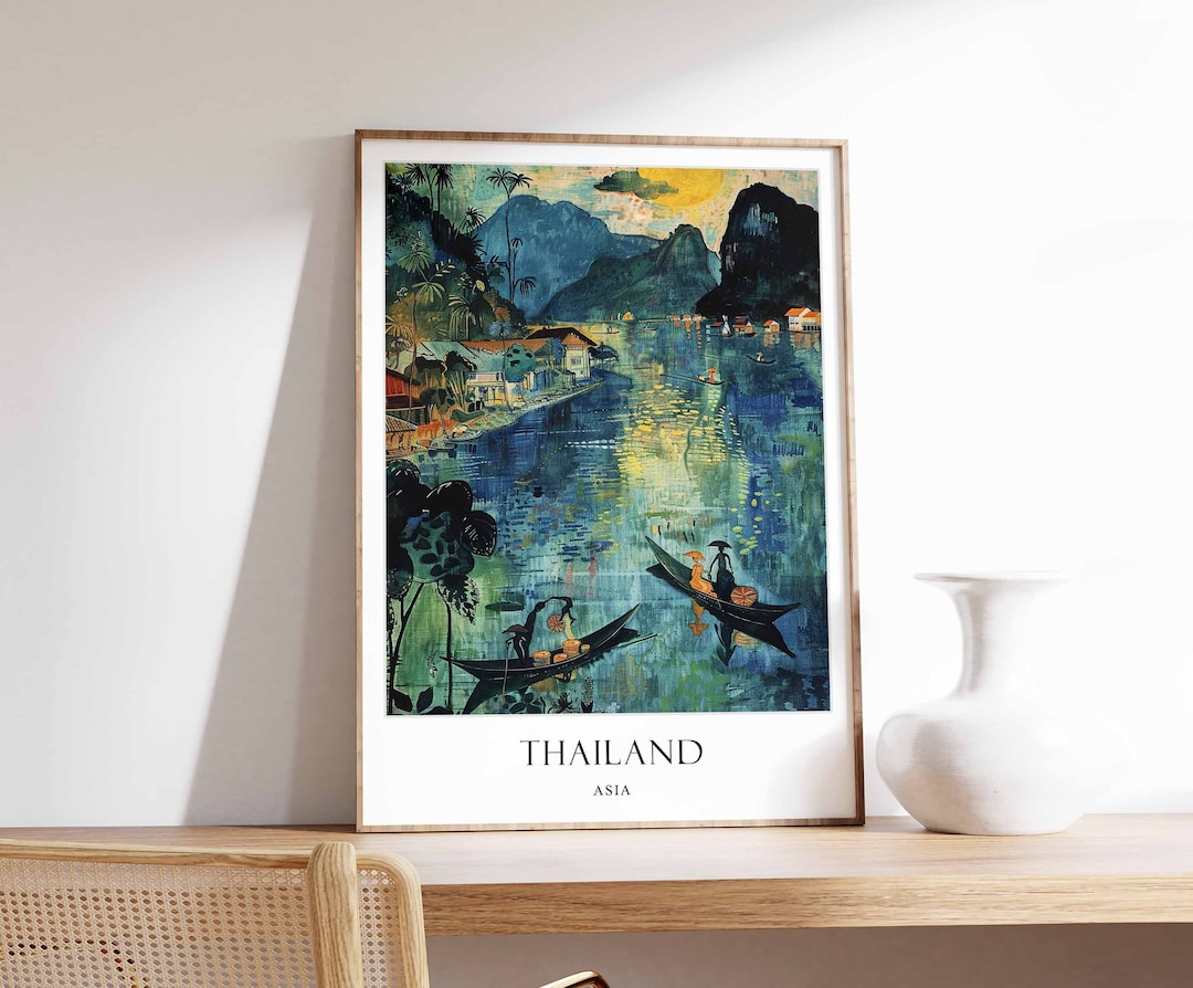 Thailand Poster, Southeast Asia Poster, Bangkok Poster, Phuket Poster ...