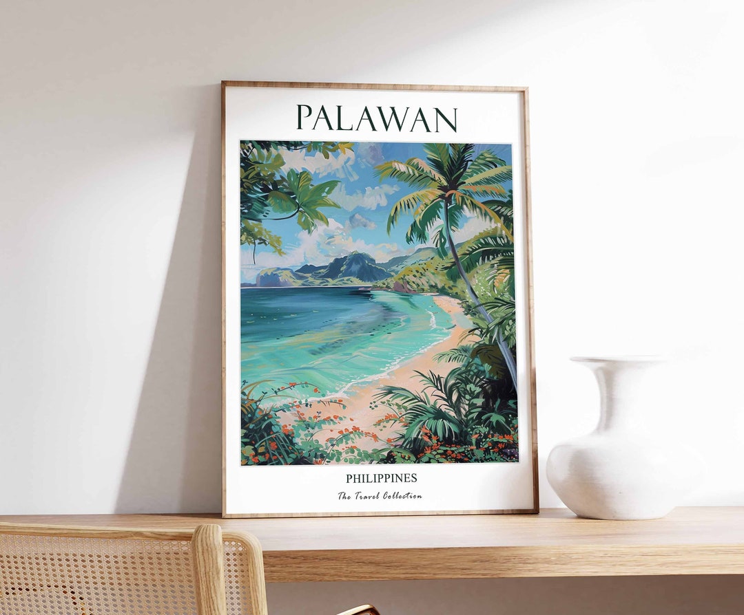 Palawan Poster, Philippines Poster, Asian Poster, Tropical Poster ...