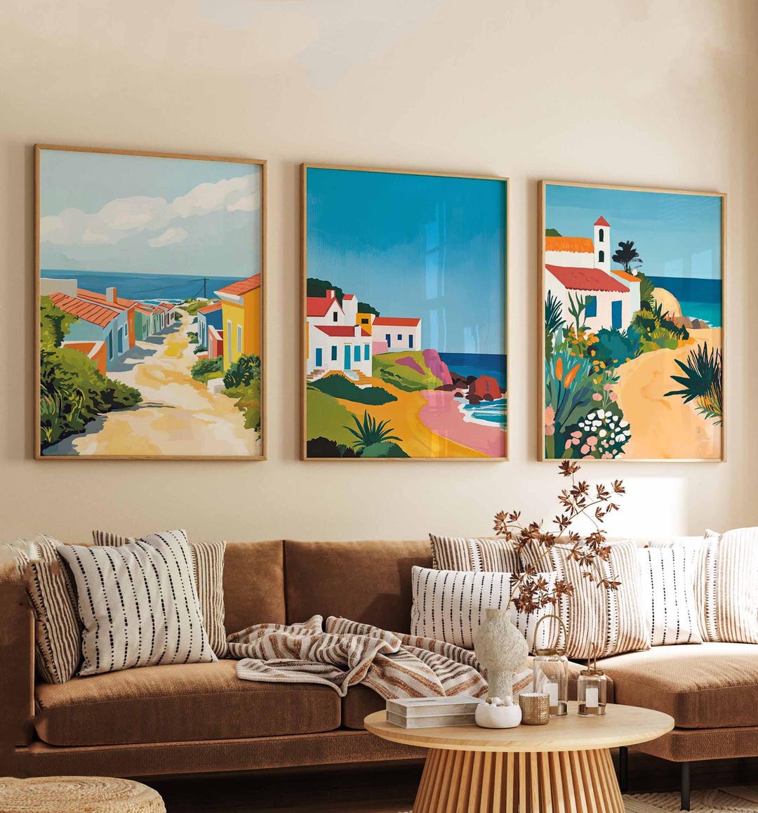 Set of 3 Uruguay Posters, Uruguay Travel Prints, Montevideo, Punta Del ...