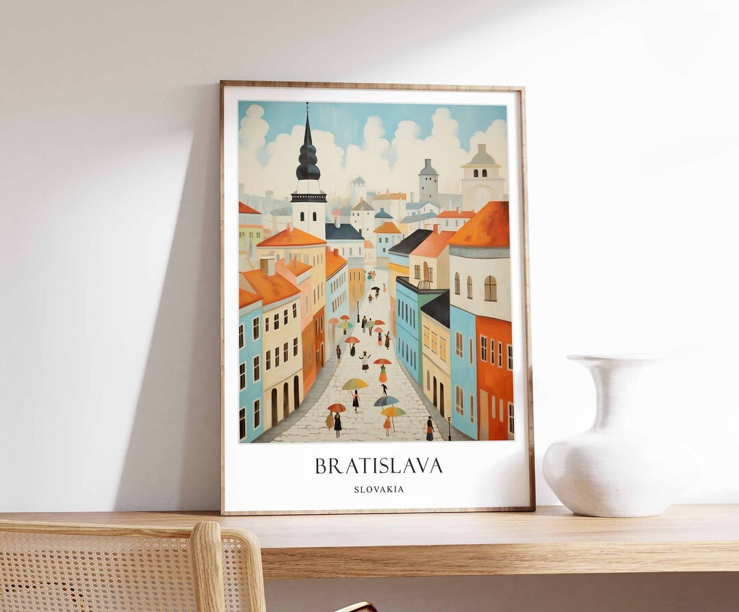 Bratislava Poster, Slovakia Poster, Central Europe Poster, Travel ...