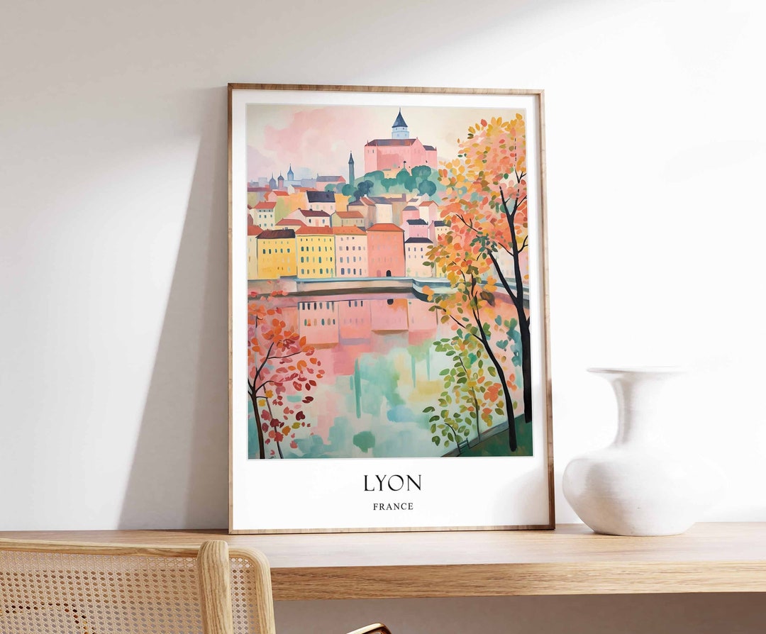 Lyon Poster, France Poster, French Poster, European Poster, Gourmet ...