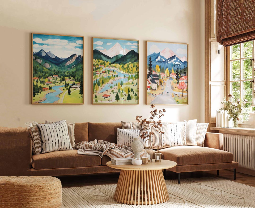 Set of 3 Estes Park Colorado Posters, Vintage Travel Prints, USA ...