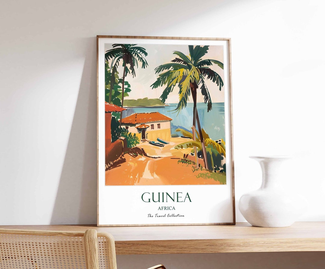 Guinea Poster, West Africa Travel Poster, Africa Poster, African Print ...