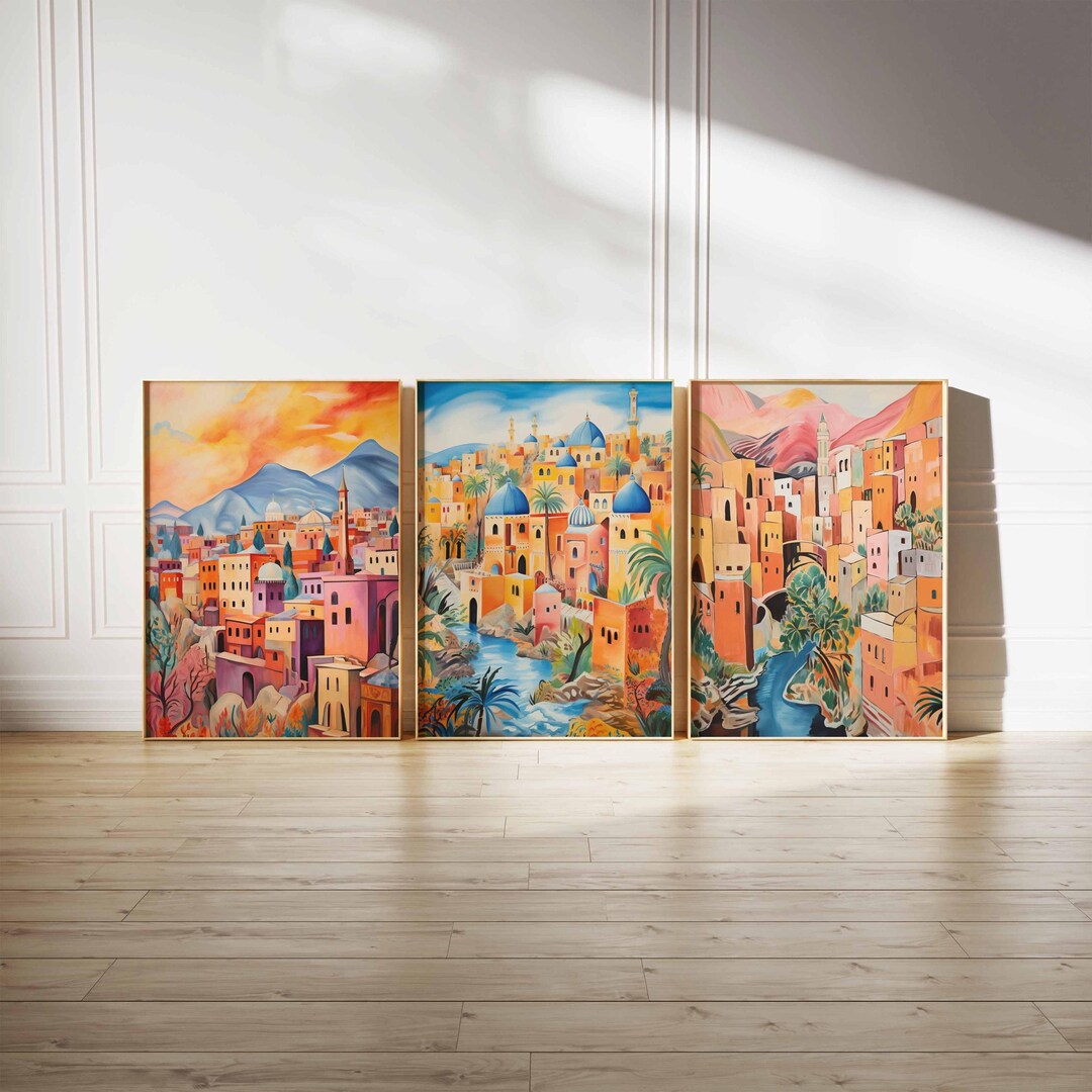 Set of 3 Erbil Poster, Iraq Poster, Kurdistan Poster, Middle East ...