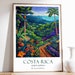 Costa Rica Poster, Costa Rica Travel Print, North America Travel Art ...