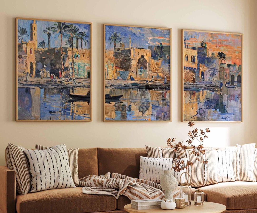 Set of 3 Mosul Posters, Iraq Travel Prints, Mosul Art, Islamic Wall Art ...