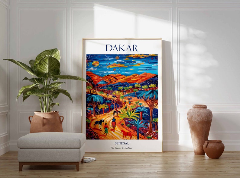 Dakar Poster, Dakar Poster, Senegal Poster, Senegal Poster, Dakar ...