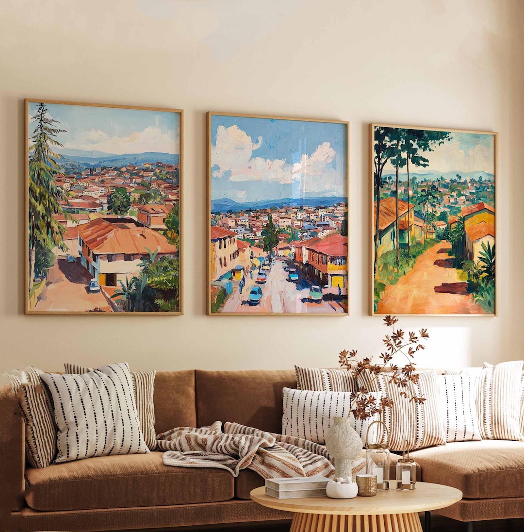 Set of 3 Kigali Posters, Kigali Wall Art, Kigali Prints, Travel Poster ...