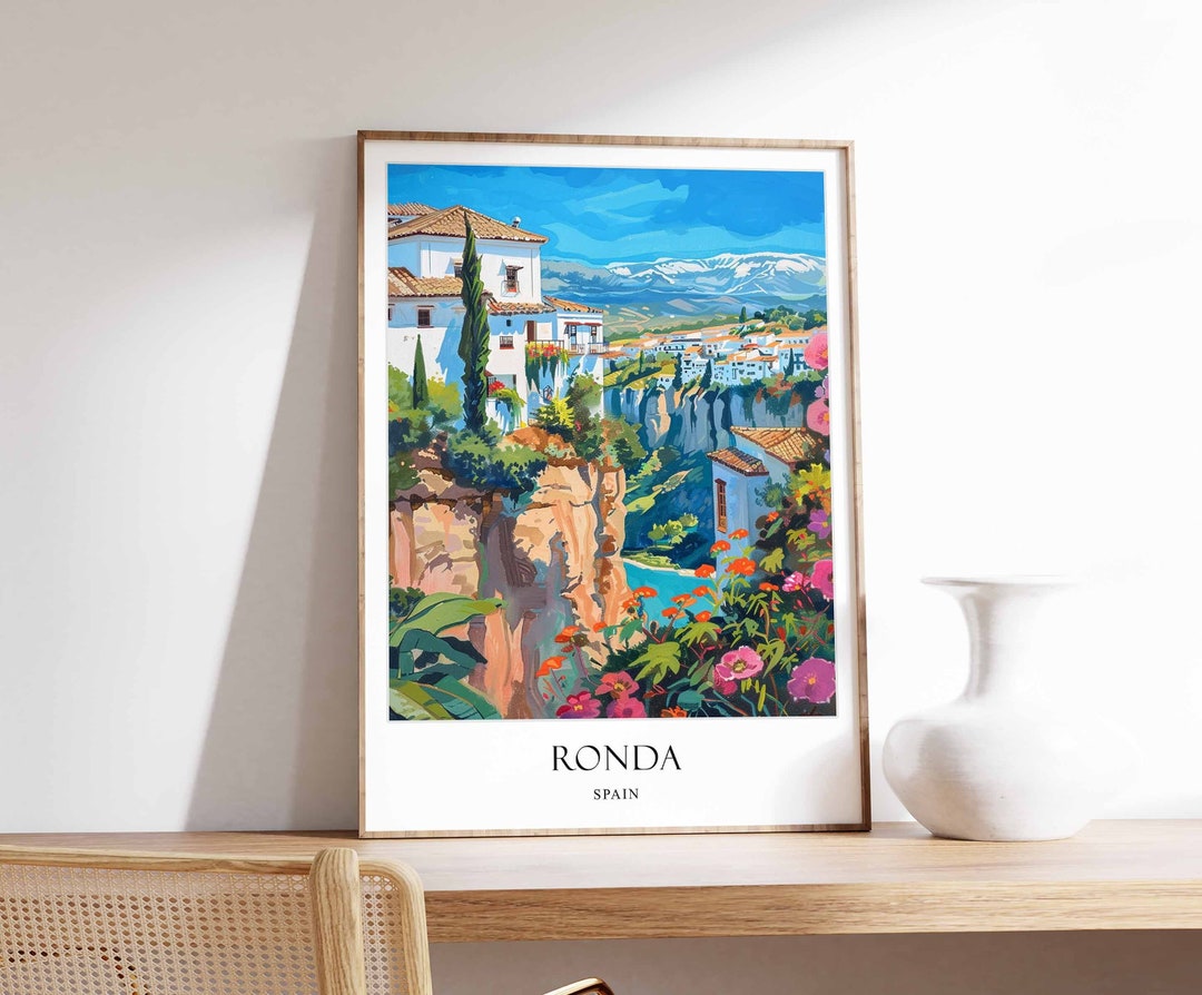 Ronda Poster, Spain Poster, Andalusia Poster, European Poster, Spanish ...