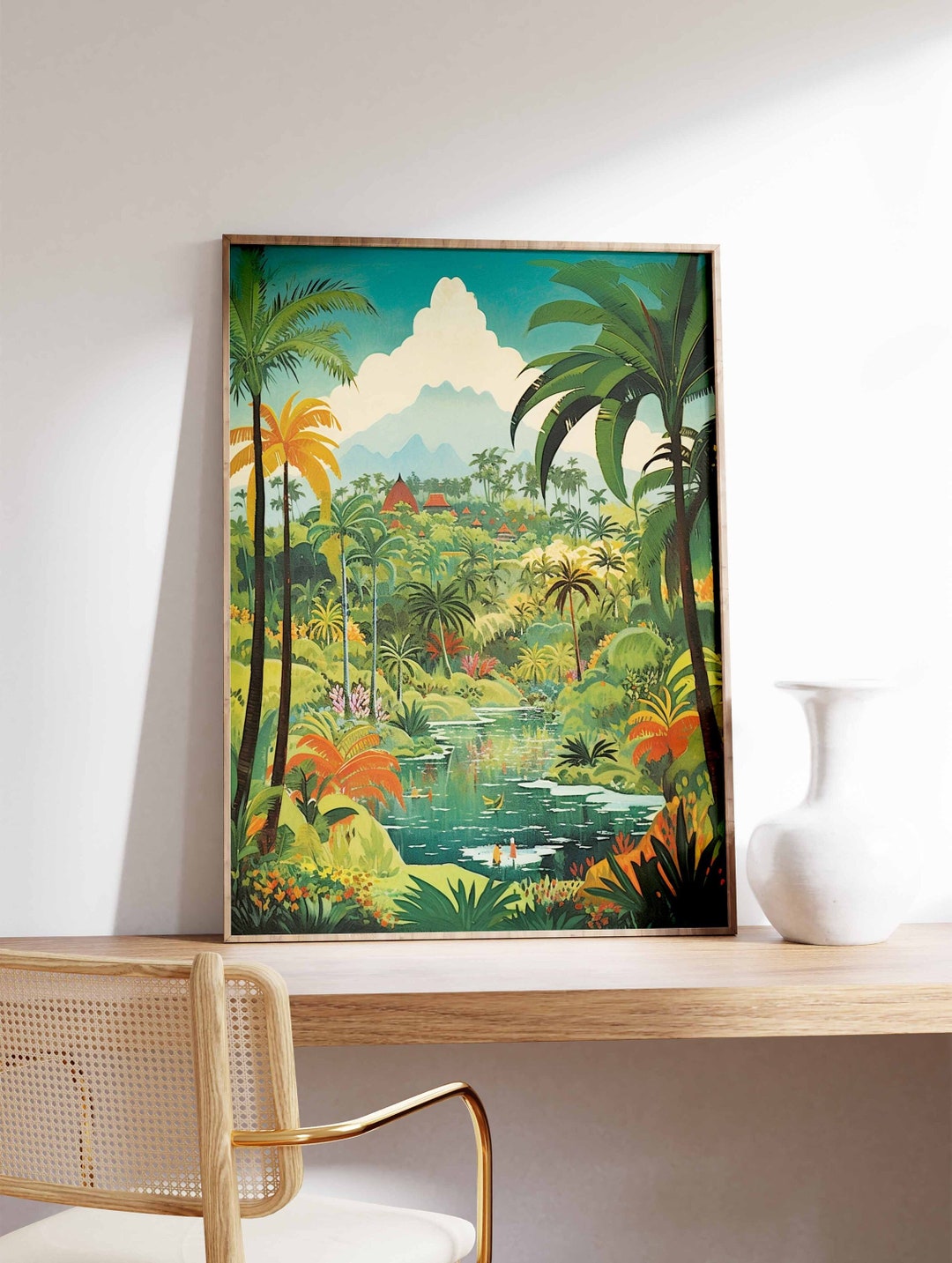 Indonesia Travel Poster, Indonesian Print, Asian Wall Art, Bali Travel ...