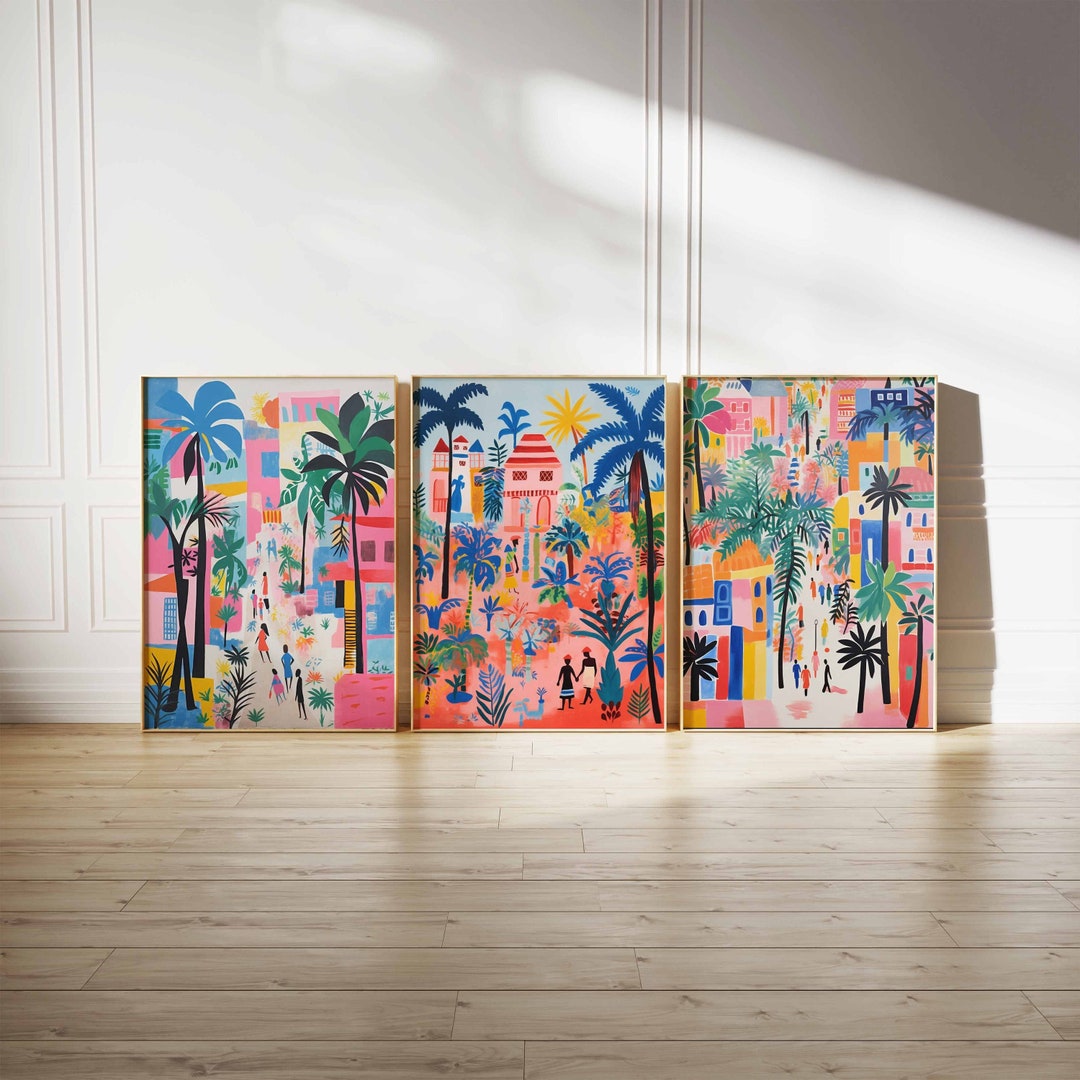 Set of 3 Guyana Posters, Vintage Caribbean Floral Prints, Indigenous ...