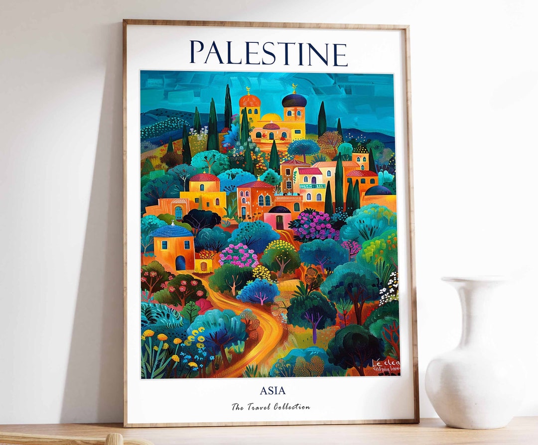 Palestine Print, Palestine Travel Poster, Islamic Decor, Islamic Art ...