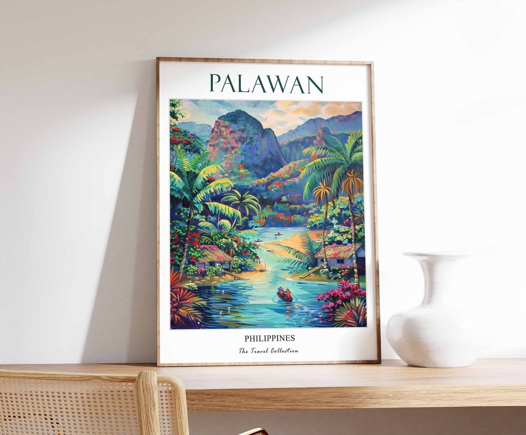 Palawan Poster, Philippines Poster, Asian Poster, Tropical Poster ...