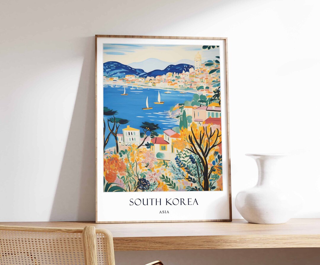 South Korea Poster, Korea Poster, Seoul Poster, Asian Poster, Asian ...