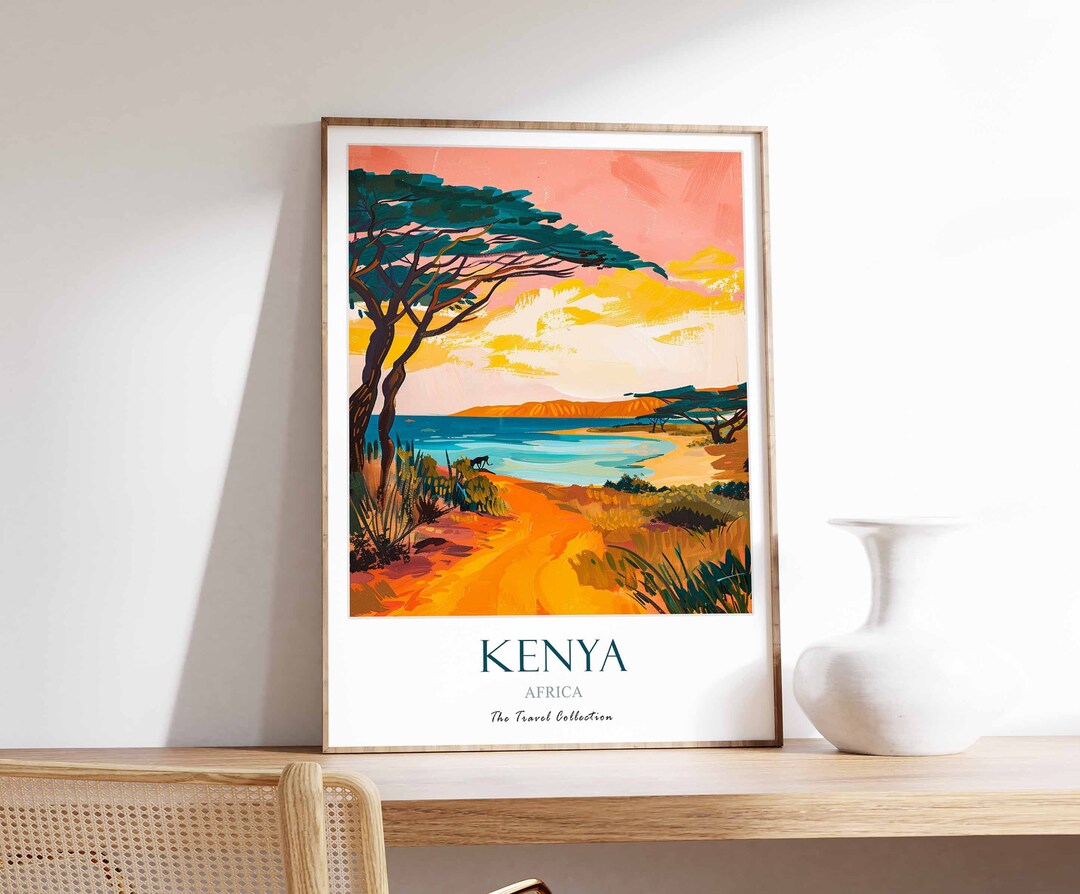 Kenya Poster, Wildlife Poster, Africa Poster, African Print, Kenya Wall ...