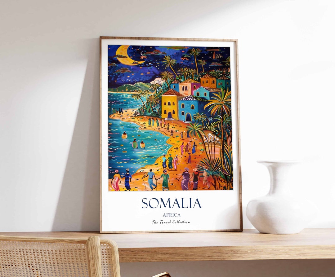 Somalia Poster, Islamic Decor, Islamic Art, Middle Eastern Art, Somalia ...