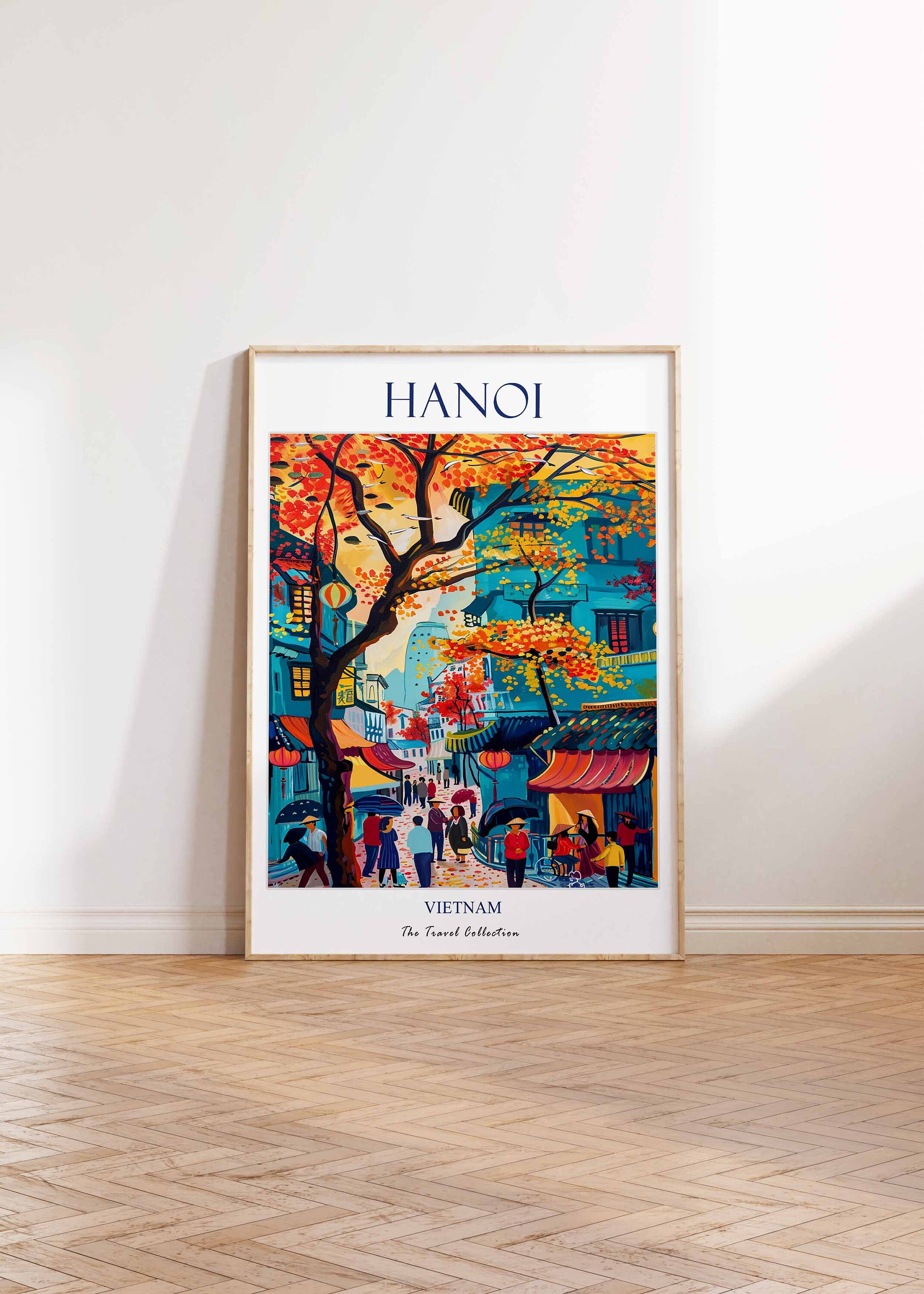 Hanoi Poster, Vietnam Poster, Southeast Asia Poster, Asian Poster ...