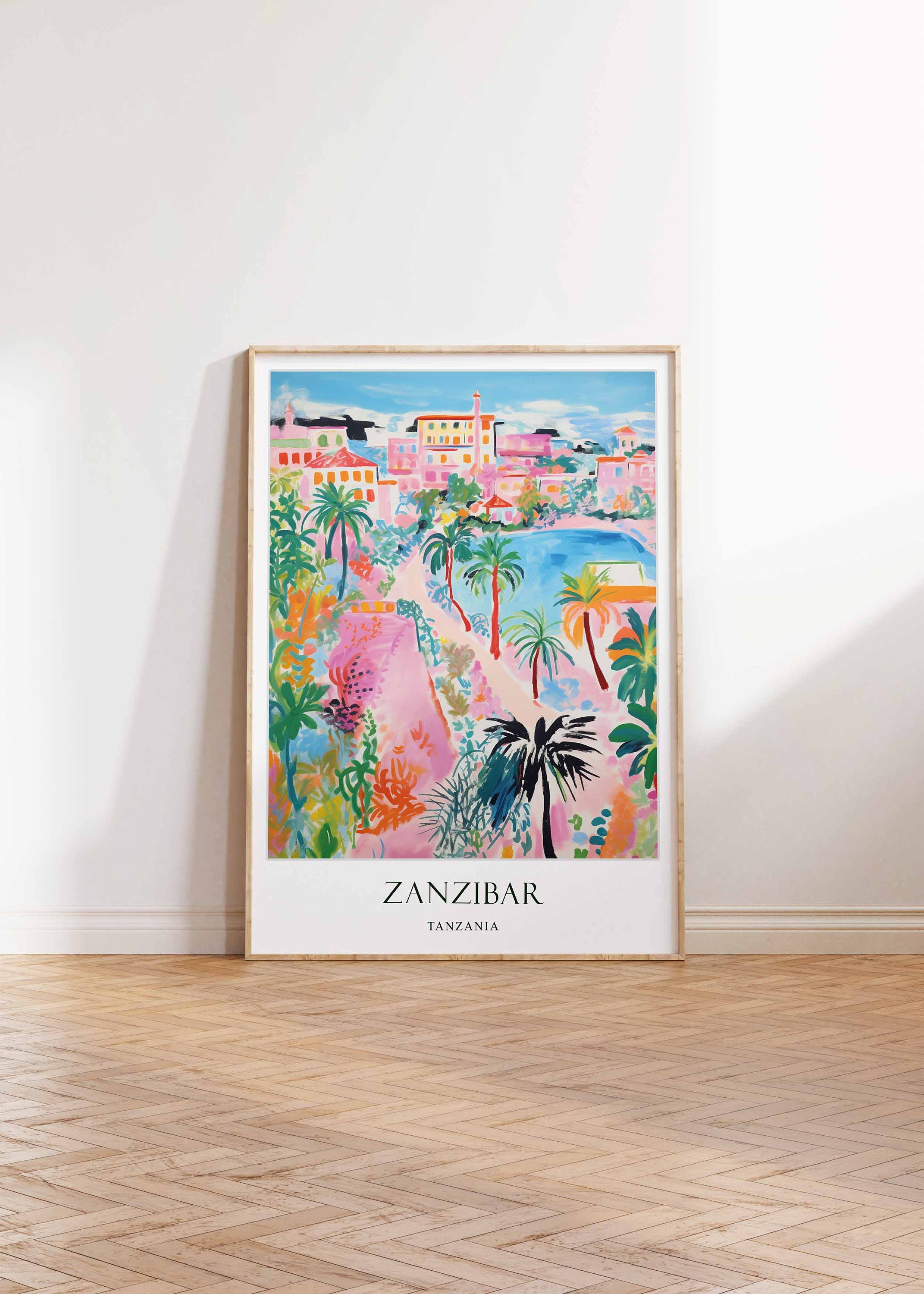 Zanzibar Poster, Tanzania Poster, Beach Poster, African Poster, Coastal ...