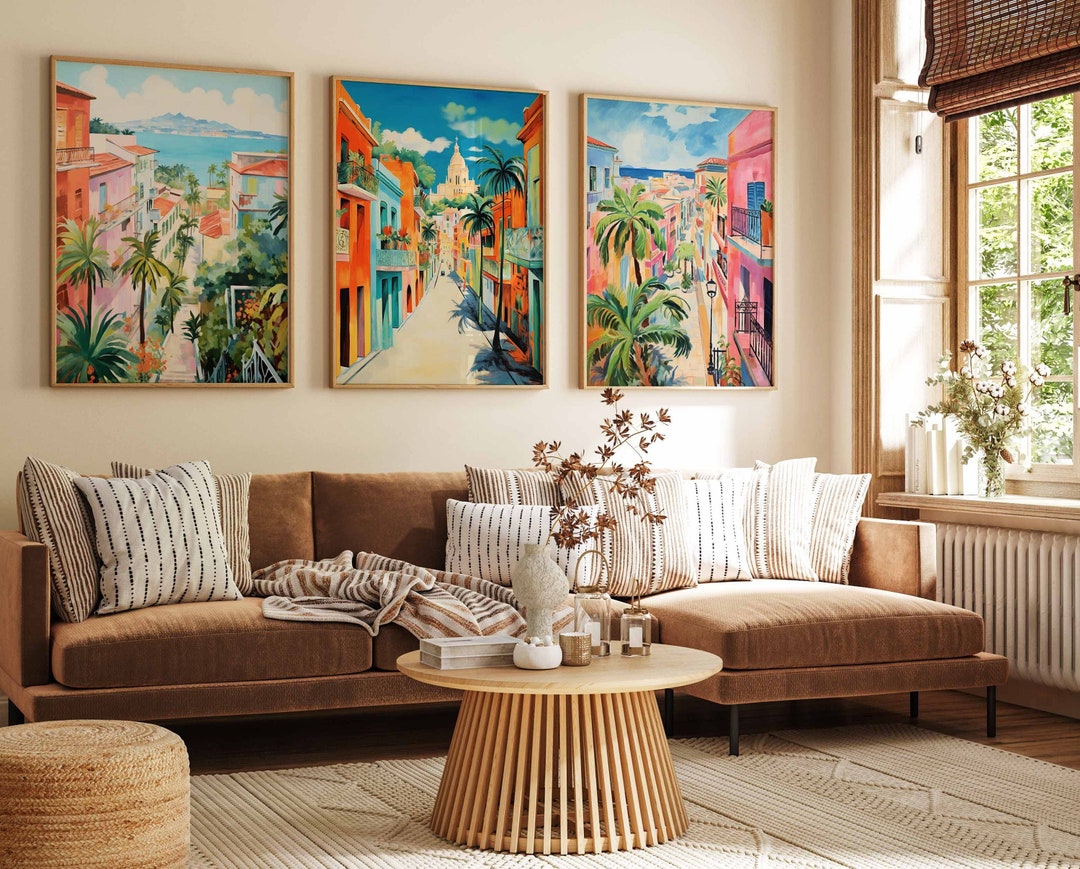Set of 3 Cuba Travel Posters, Vintage Cuba Art, Havana Print, Caribbean ...
