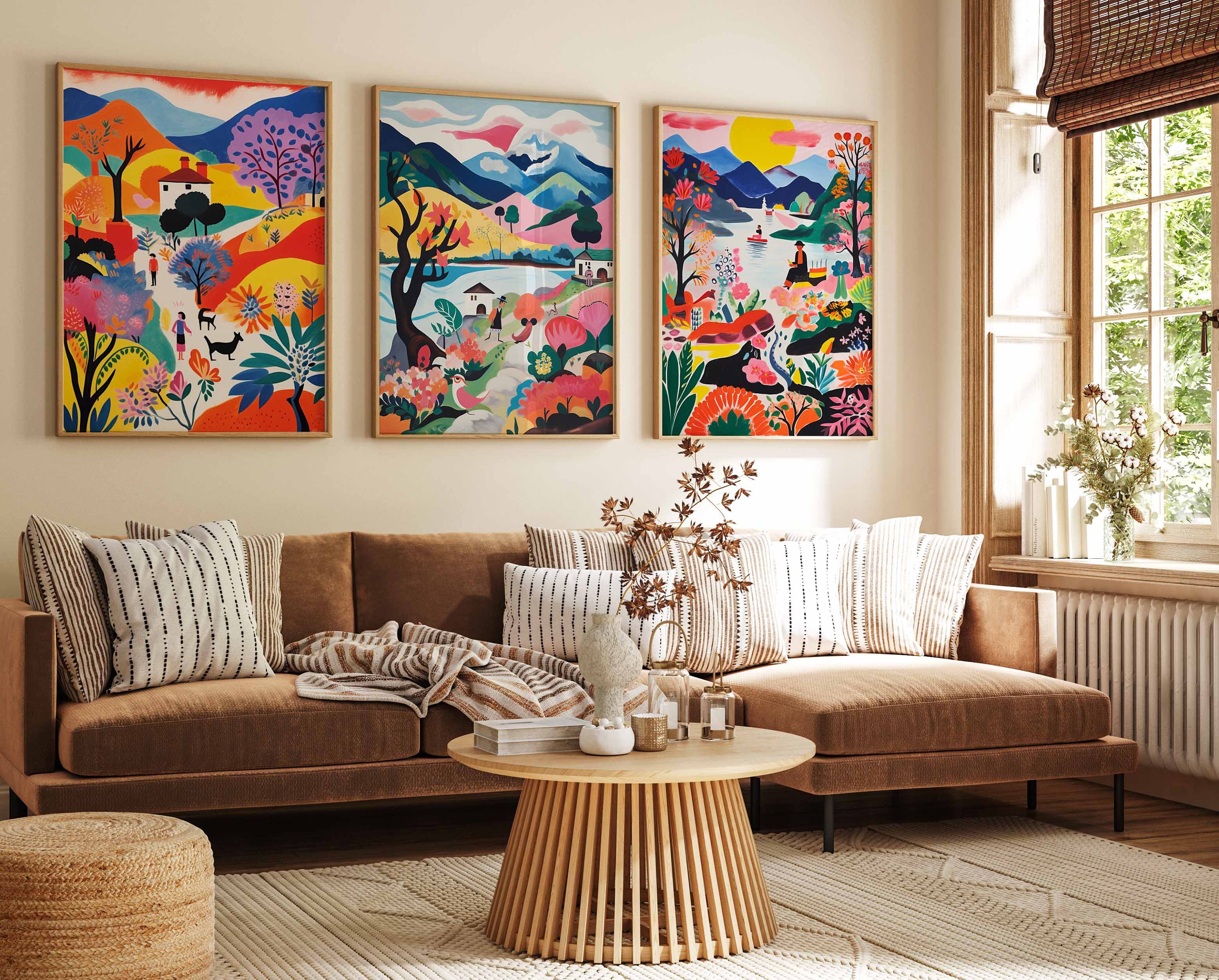 Set of 3 Chile Posters, Vintage Chilean Floral Prints, Indigenous Art ...