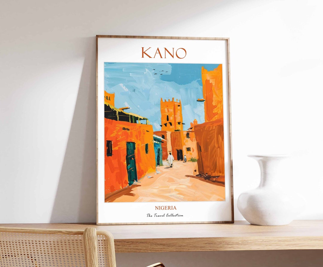 Kano Poster, Nigeria Poster, Africa Poster, African Print, Kano Wall ...