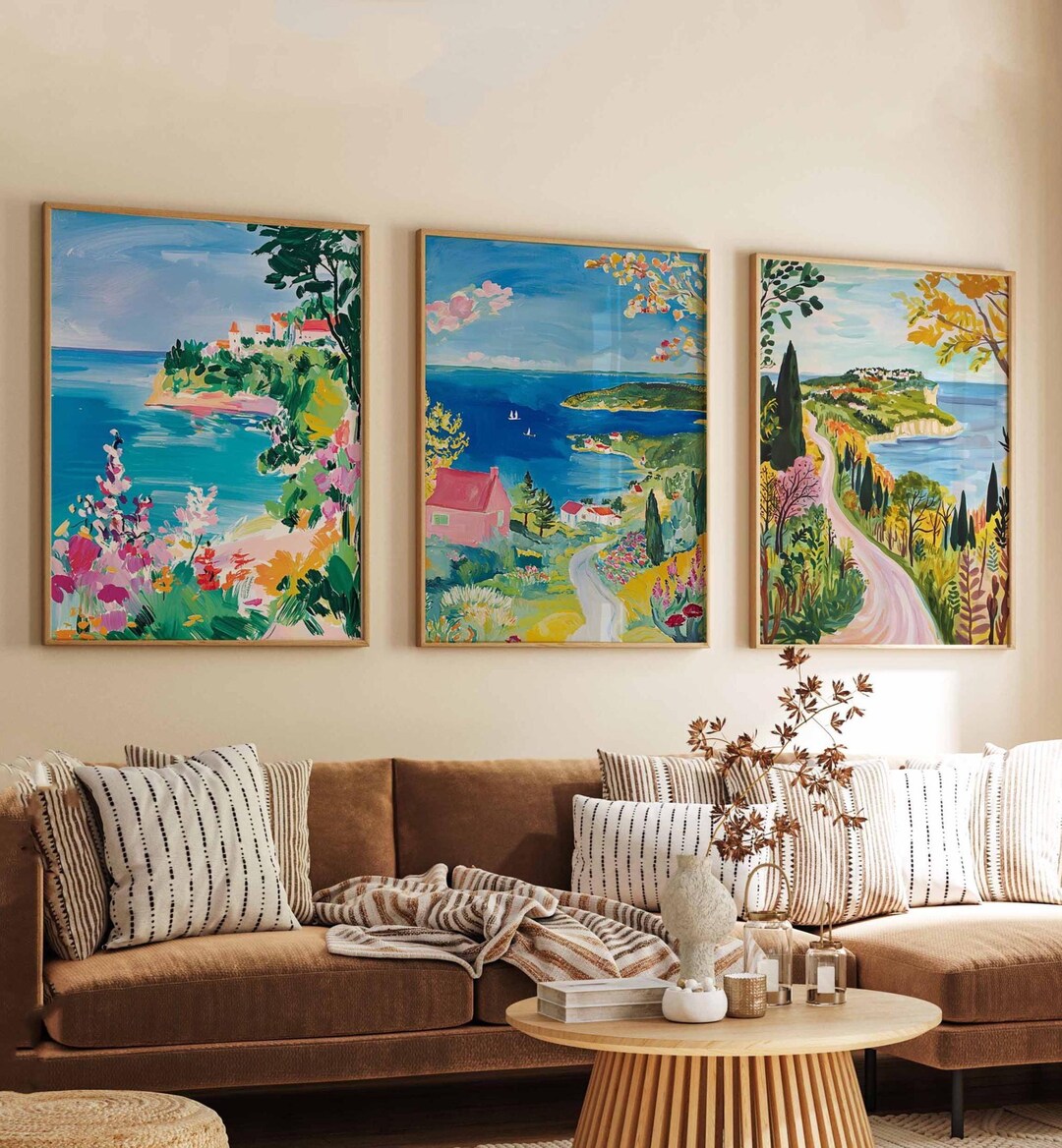 Set of 3 Wisconsin Posters, USA Travel Prints, Lake Country Wall Art ...