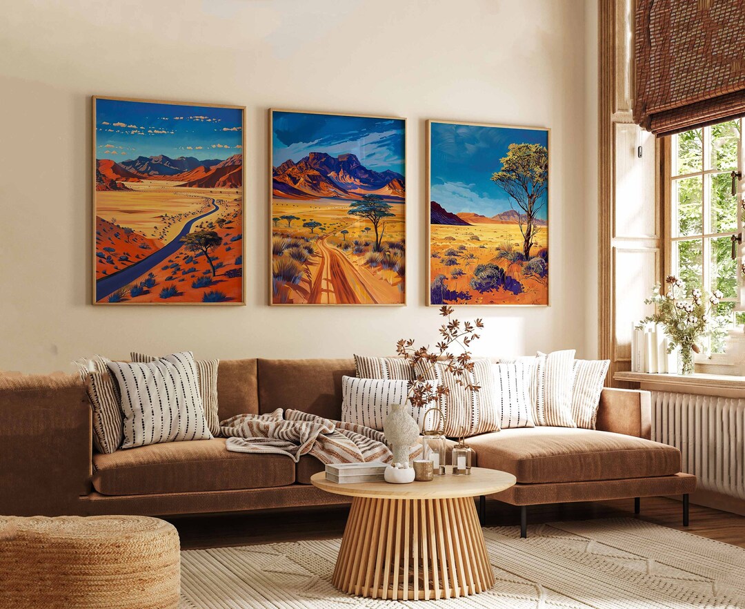 Set of 3 Namibia Poster Africa Poster, Safari Poster, Wildlife Poster, Nature Poster, Namibia ...