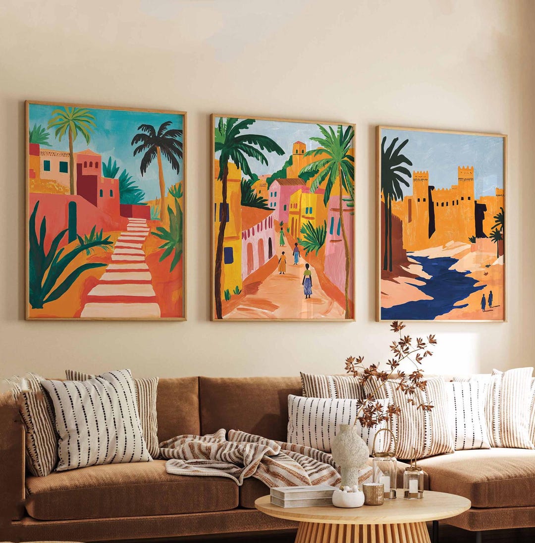 Set of 3 Mali Posters, Mali Wall Art, Mali Prints, Travel Poster Set ...